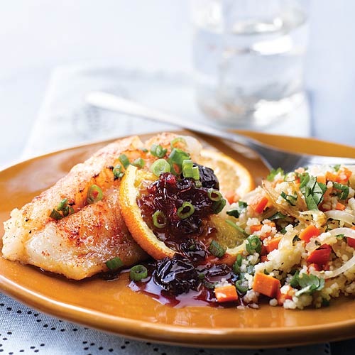 Broiled Cod with Spicy Orange Sauce Recipe