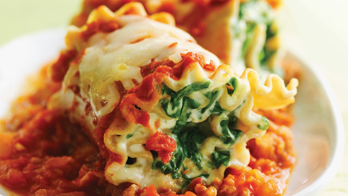 Kid-Friendly Pasta Roll-Ups Recipe