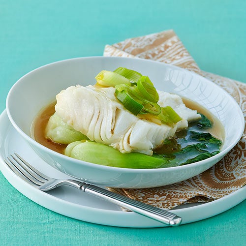 Shallow-Poached Fish in Leek Broth