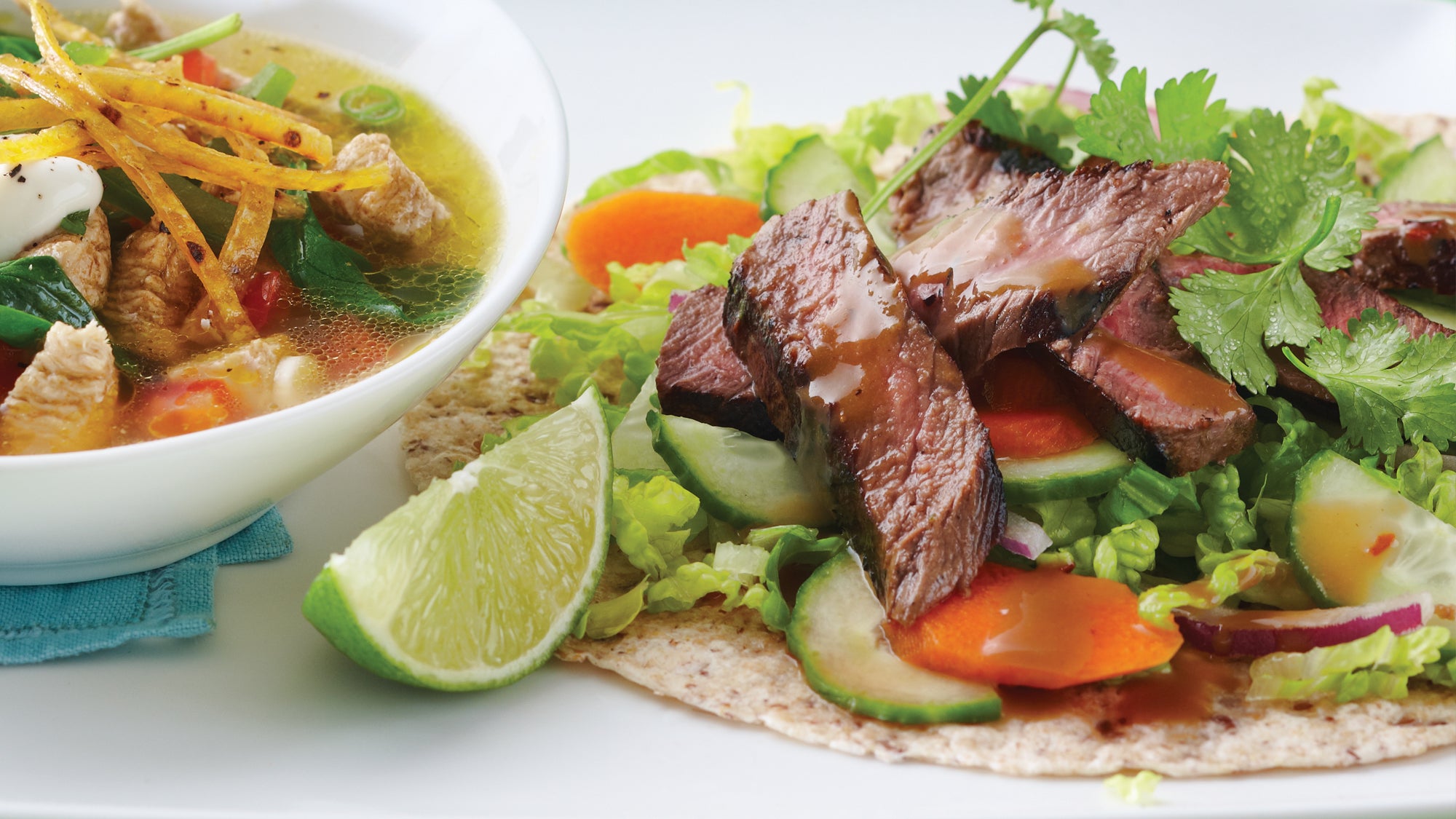 Easy, Quick Sirloin Beef Wraps Recipe
