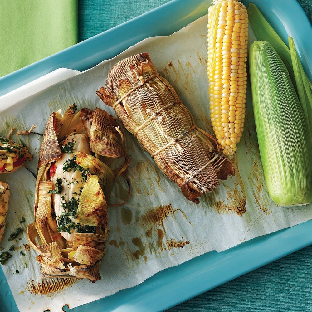 how to cook corn with husk