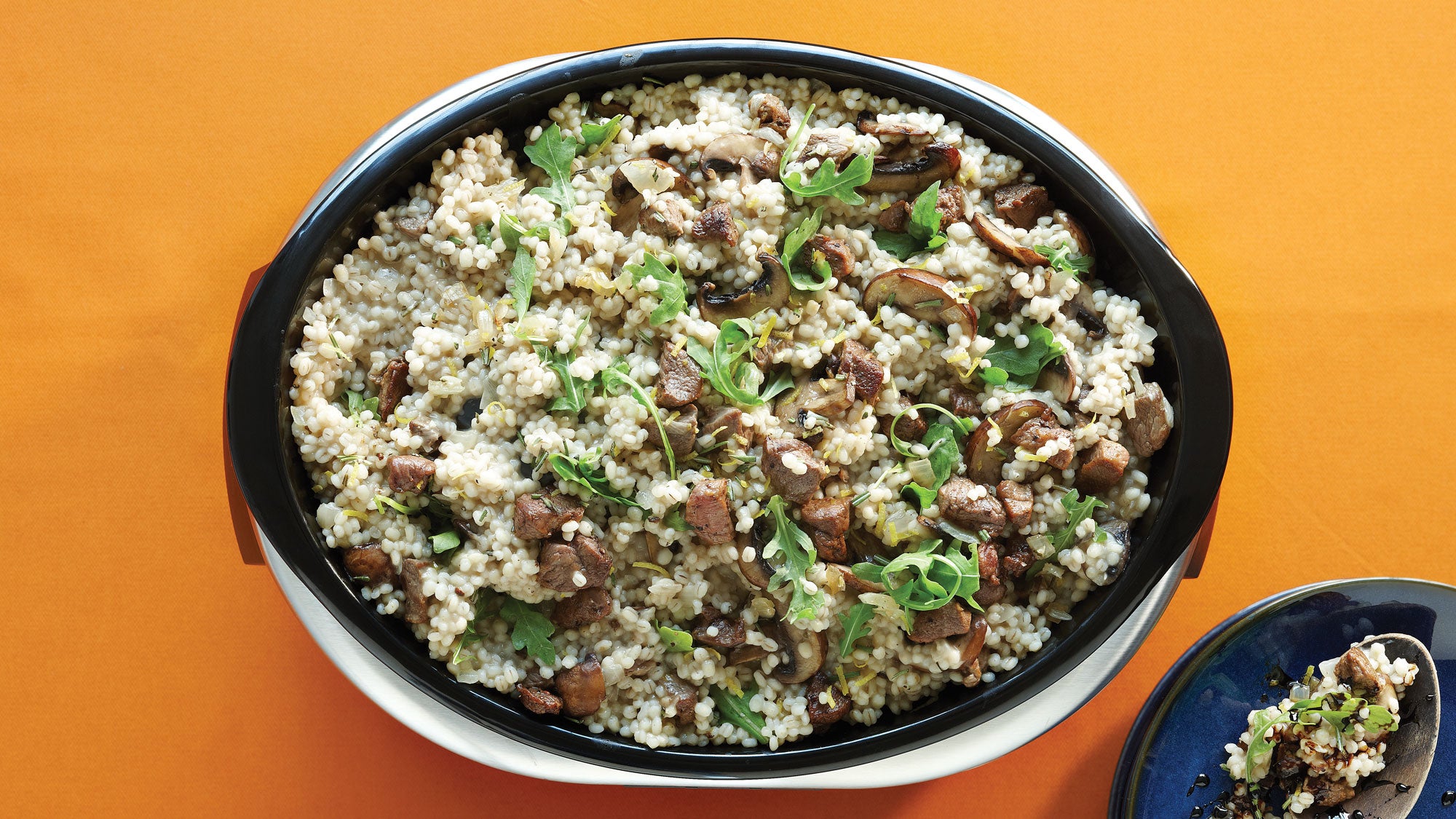 Lamb & Mushroom Barley Risotto Recipe