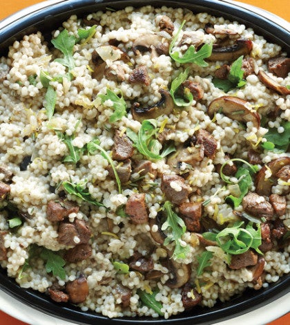 Lamb & Mushroom Barley Risotto Recipe