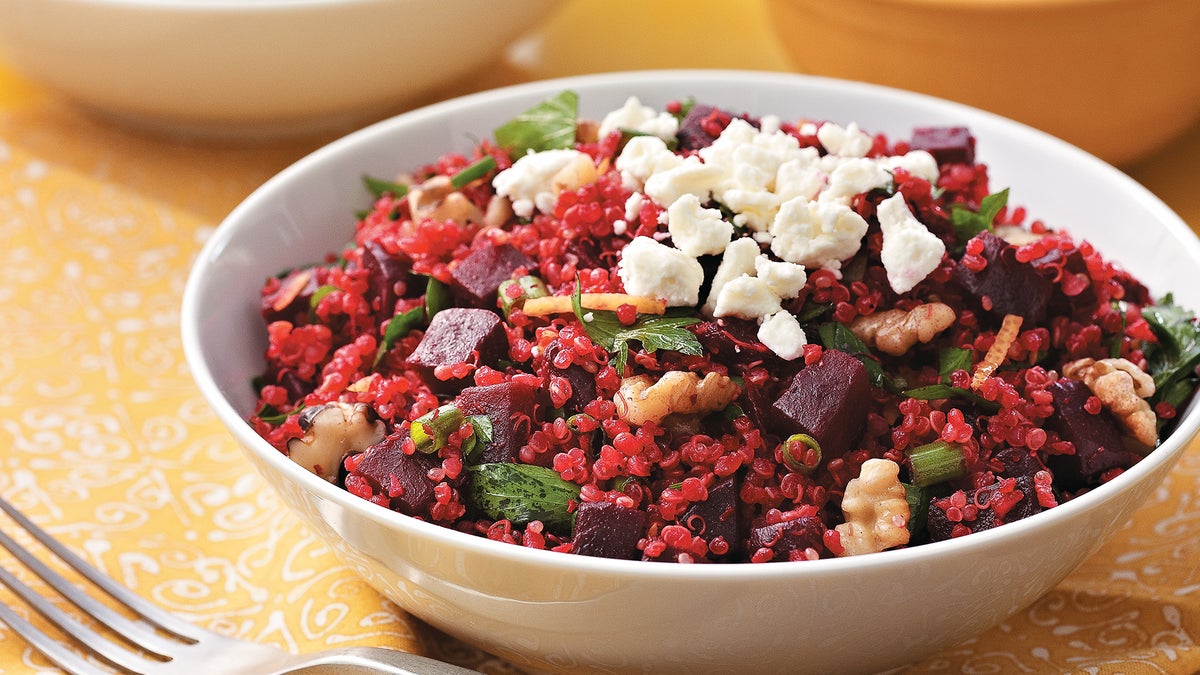 Mediterranean Quinoa with Red Beets Recipe