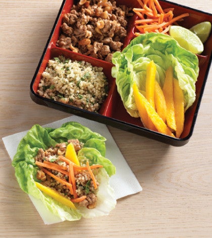 Vietnamese Chicken Wraps Healthy Food Concept. Salad Roll Made From