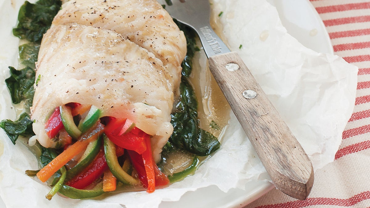 Sole & Summer Vegetable Parchment Packets Recipe