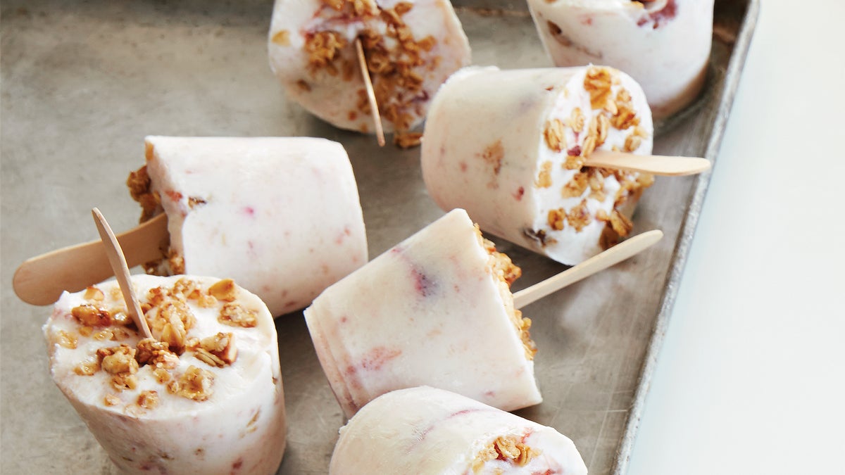 Yogurt and Granola Ice Pops