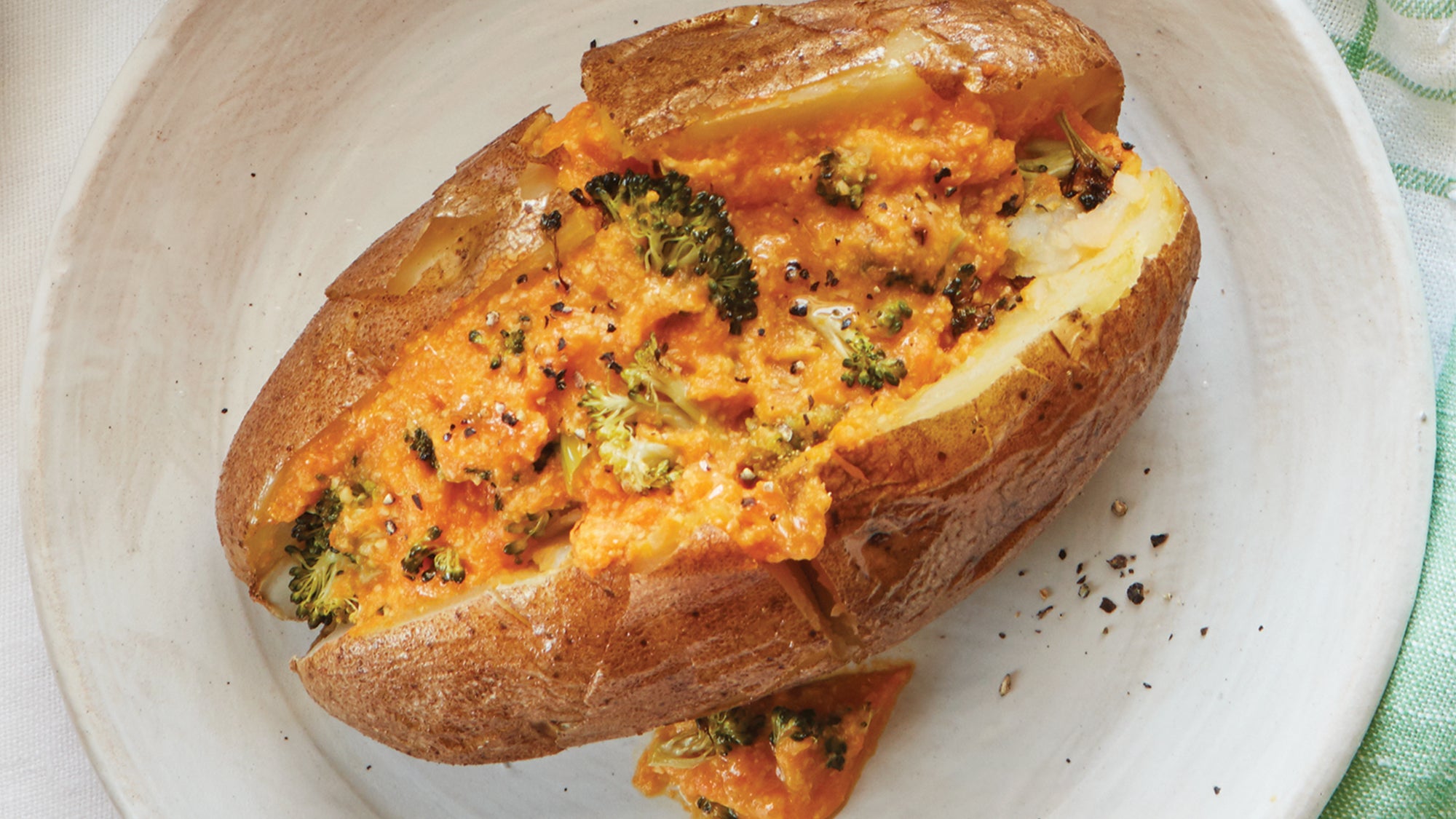 Creamy Carrot Cashew Sauce with Roasted Broccoli Recipe
