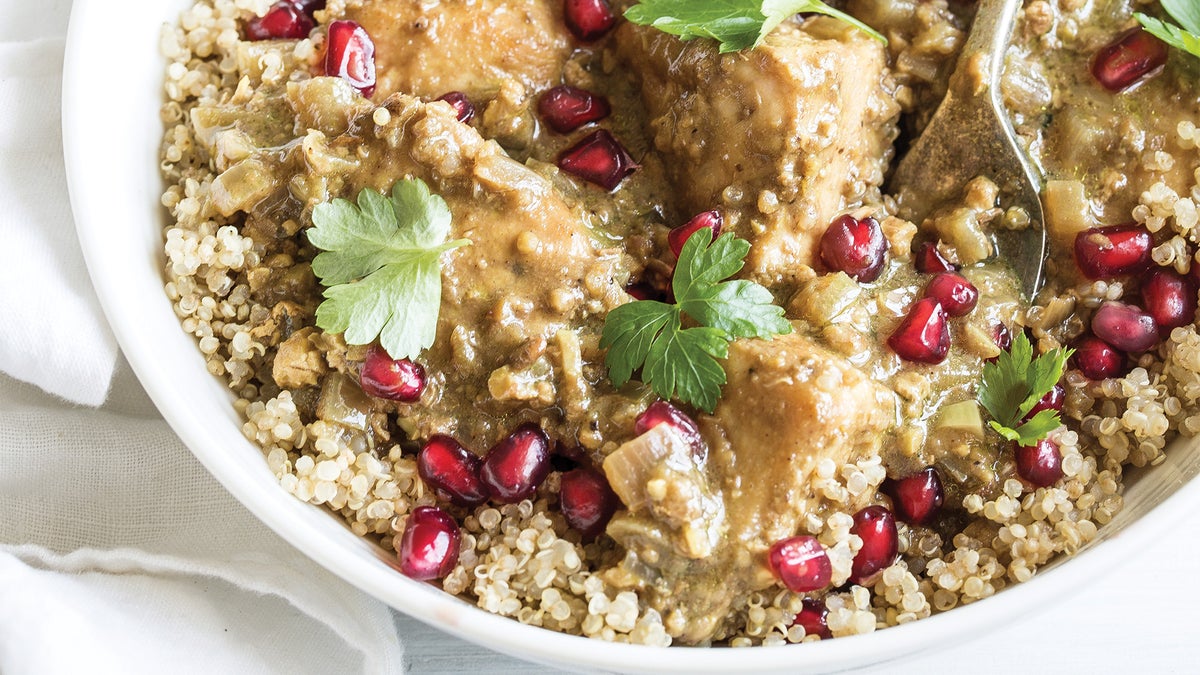 Persian-Style Chicken Stew with Walnuts & Pomegranate Molasses Recipe