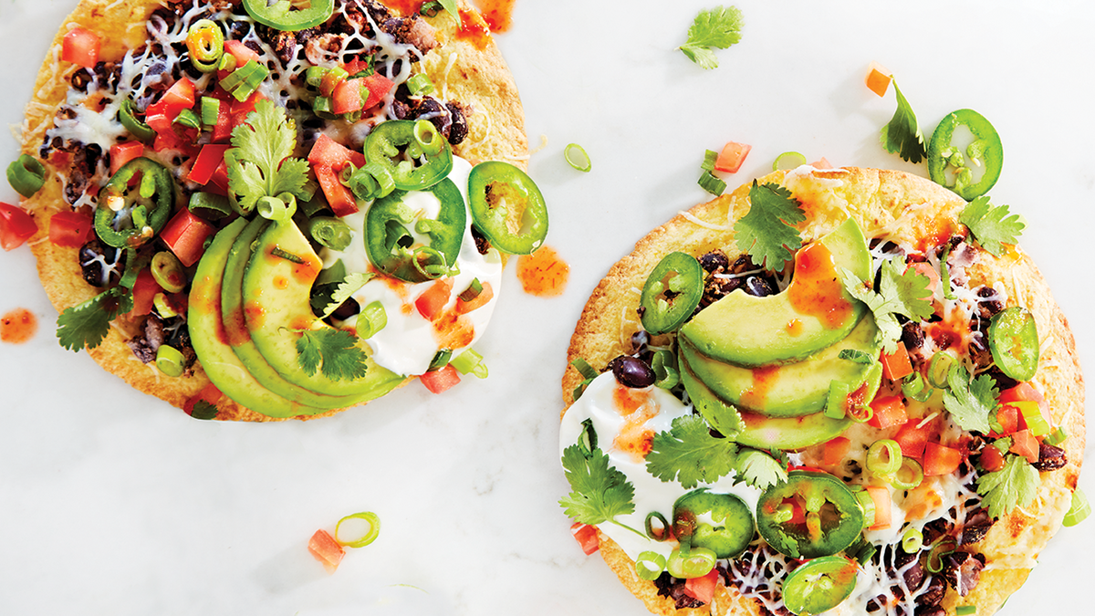 Black Bean Toaster Tostadas Recipe - Clean Eating