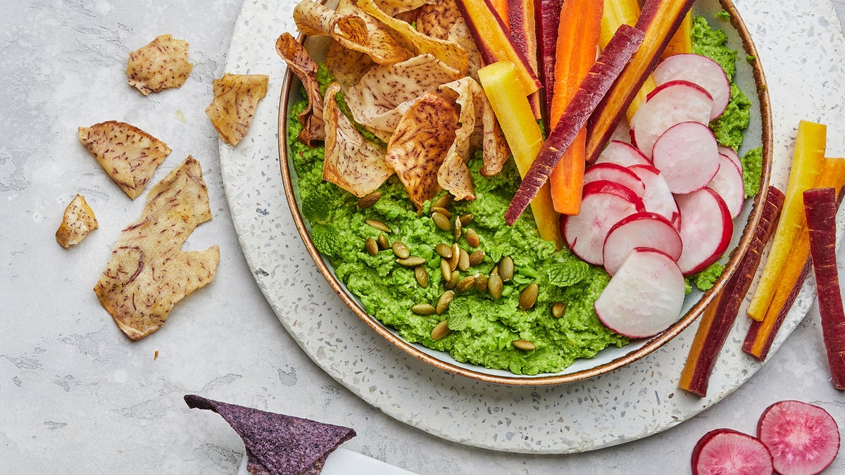 Minty Pea & Pepita Mockamole Recipe | Pea Mockamole Recipe